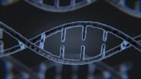 Futuristic Rotating White DNA Strand wit... | Stock Video | Pond5