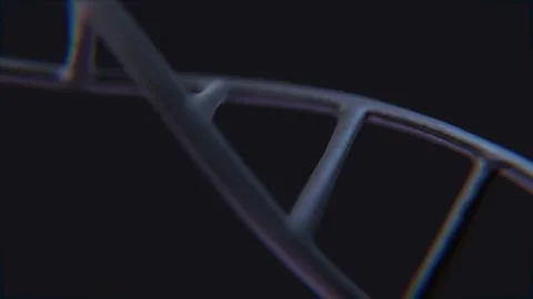Futuristic Rotating White DNA Strand wit... | Stock Video | Pond5