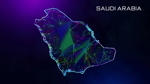 Saudi Arabia Map Stock Video Footage | Royalty Free Saudi Arabia Map ...
