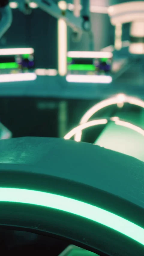 futuristic sci fi MRI Scanner medical eq... | Stock Video | Pond5