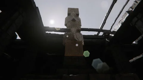 Futuristic scifi space temple 01 | Stock Video | Pond5