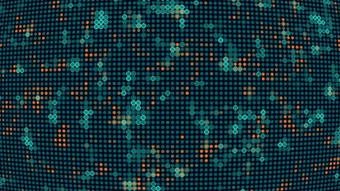 Futuristic screen with animated digital ... | Stock Video | Pond5