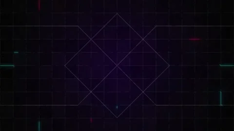 Futuristic screen with animated digital... | Stock Video | Pond5