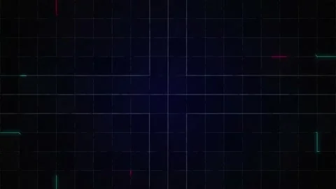 Futuristic screen with animated digital... | Stock Video | Pond5