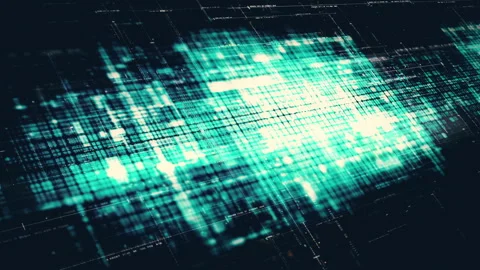 Futuristic Screen Display Data Matrix Si... | Stock Video | Pond5