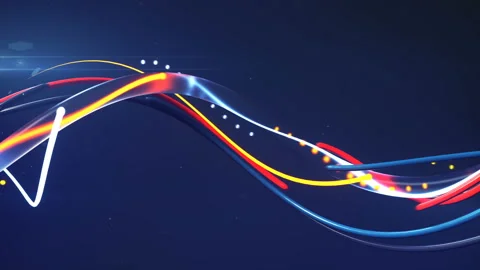 Futuristic twisted cables seamless loop ... | Stock Video | Pond5