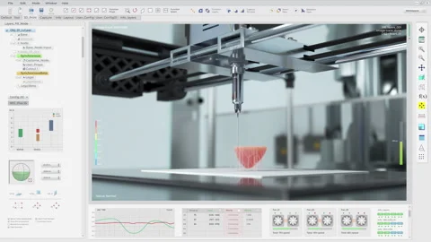 Futuristic user interface of the realist... | Stock Video | Pond5