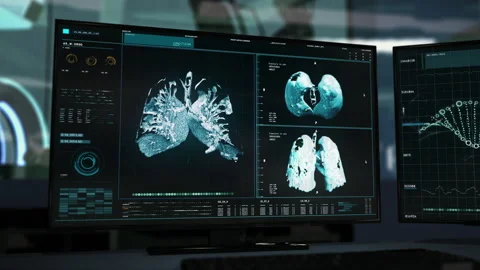 Futuristic X-ray Scanning Equipment Duri... | Stock Video | Pond5