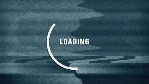 Fuzzy Static Loading Screen With Animate... | Stock Video | Pond5