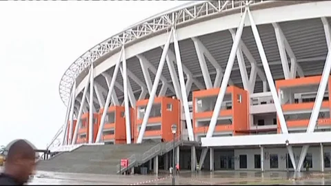 GABON: FOOTBALL / SOCCER - New stadium f... | Stock Video | Pond5