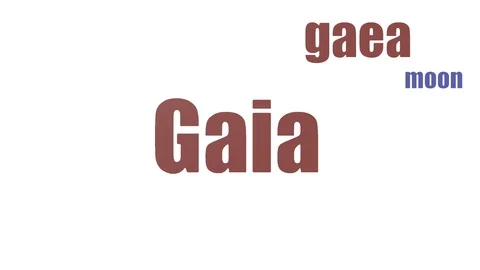 Gaia Word Cloud Animated Isolated On Whi... | Stock Video | Pond5