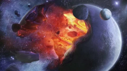 Big Explosion Space Explosion Stock Video Footage | Royalty Free Big ...