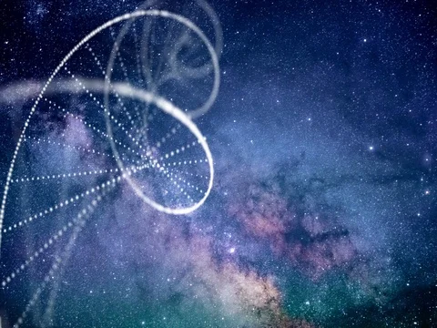 Galaxy DNA double helix, medical backgro... | Stock Video | Pond5