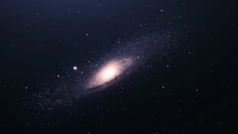 galaxy floating in the universe 4K | Stock Video | Pond5