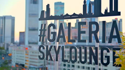 Galeria skylounge bar terrace with view ... | Stock Video | Pond5