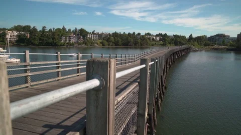 Galloping Goose Trail Bridge, Victoria 4... | Stock Video | Pond5