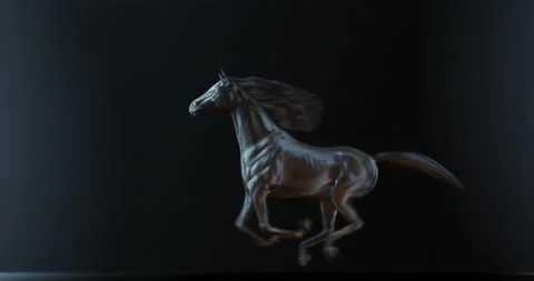Galloping stallion seamless cyclic loop ... | Stock Video | Pond5