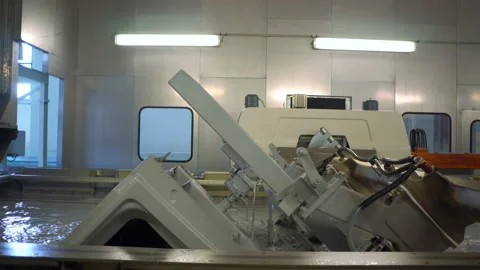 Galvanizing of body at factory. Scene. S... | Stock Video | Pond5