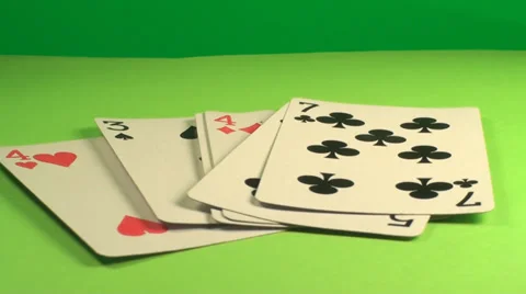 Game Cards Rotating On A Green Screen, C... | Stock Video | Pond5