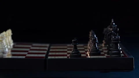 Game of chess. Board with chess pieces s... | Stock Video | Pond5
