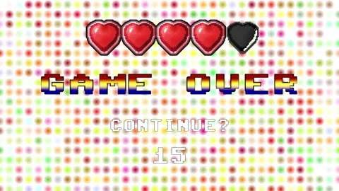 8 Bit Game Over Stock Footage ~ Royalty Free Stock Videos | Pond5