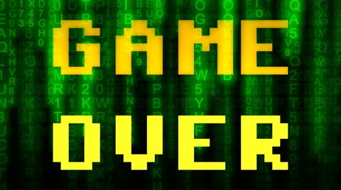 8 Bit Game Over Stock Footage ~ Royalty Free Stock Videos | Pond5