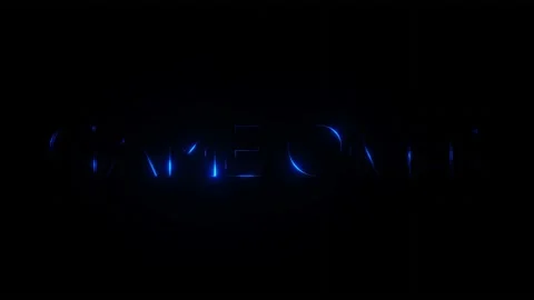 Game Over neon glowing animation on blac... | Stock Video | Pond5