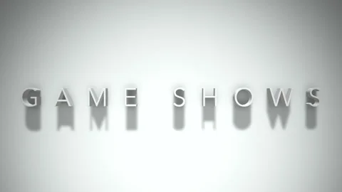 game shows 3D title animation with shado... | Stock Video | Pond5