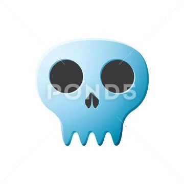 Game UI asset. Gaming user interface skull icon. vector illustration ...
