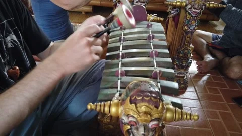 Gamelan Gender Wayang Instruments, Bali ... | Stock Video | Pond5
