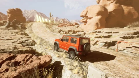 Gameplay of racing video game with off-r... | Stock Video | Pond5