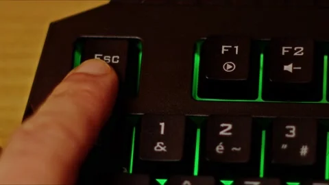 Gamer Pc Keyboard Left Hand Finger Push... | Stock Video | Pond5