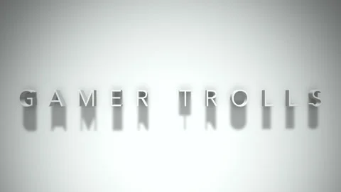 gamer trolls 3D title animation white te... | Stock Video | Pond5