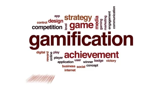 Gamification animated word cloud, text d... | Stock Video | Pond5