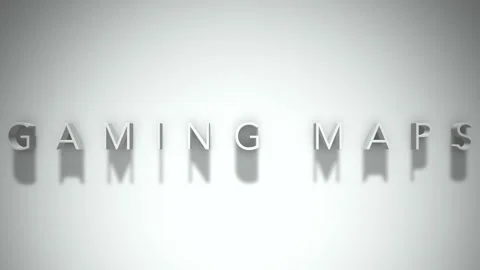Gaming Maps 3D title animation with shad... | Stock Video | Pond5