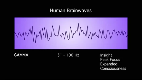 Gamma Human Brain Waves Diagram Illustra... | Stock Video | Pond5