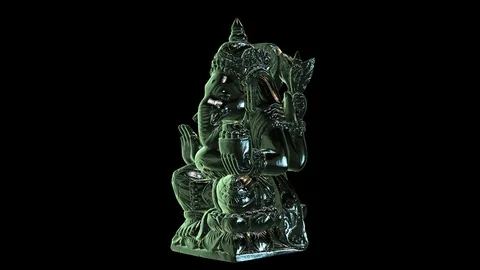 ganesha rotating statue | Stock Video | Pond5