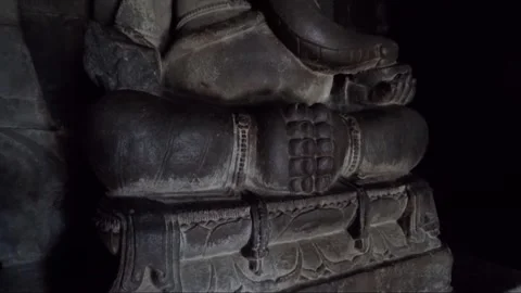Ganesha Statue inside Shiva Temple, Pram... | Stock Video | Pond5