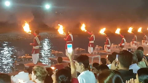 Ganga at Triveni Ghat in Rishikesh | Stock Video | Pond5