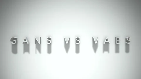 gans vs vaes 3D title animation white te... | Stock Video | Pond5