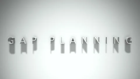 gap planning 3D title animation white te... | Stock Video | Pond5