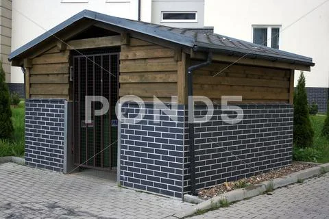 On garbage cubicle Stock Image ~ Royalty Free #46463546