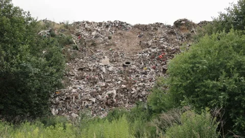 garbage dump from food, the waste pile o... | Stock Video | Pond5
