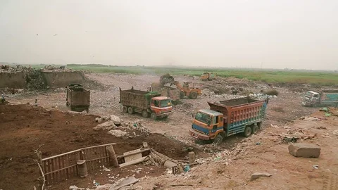 Garbage dump in Karachi, Pakistan | Stock Video | Pond5