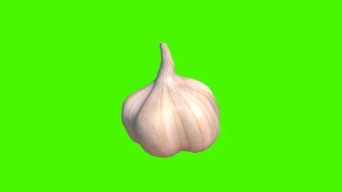 Garlic, 3D animation for cookers, isolat... | Stock Video | Pond5