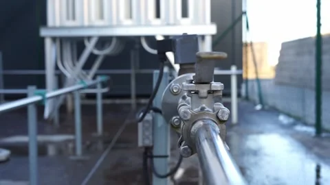 gas pipe and tap system | Stock Video | Pond5