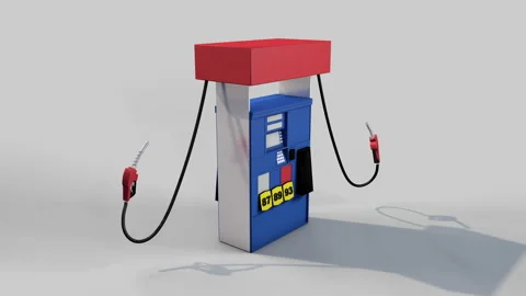 Gas Pump Spinning With Animated Handle L... | Stock Video | Pond5