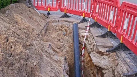 Gas Roadworks Stock Footage ~ Royalty Free Stock Videos | Pond5