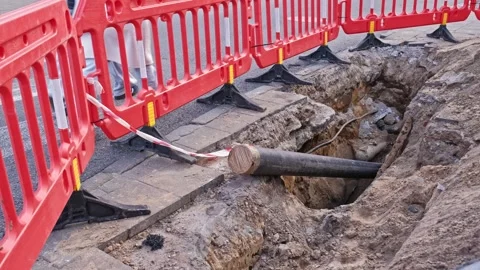 Gas Roadworks Stock Footage ~ Royalty Free Stock Videos | Pond5