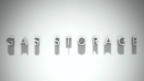 gas storage 3D title animation with shad... | Stock Video | Pond5